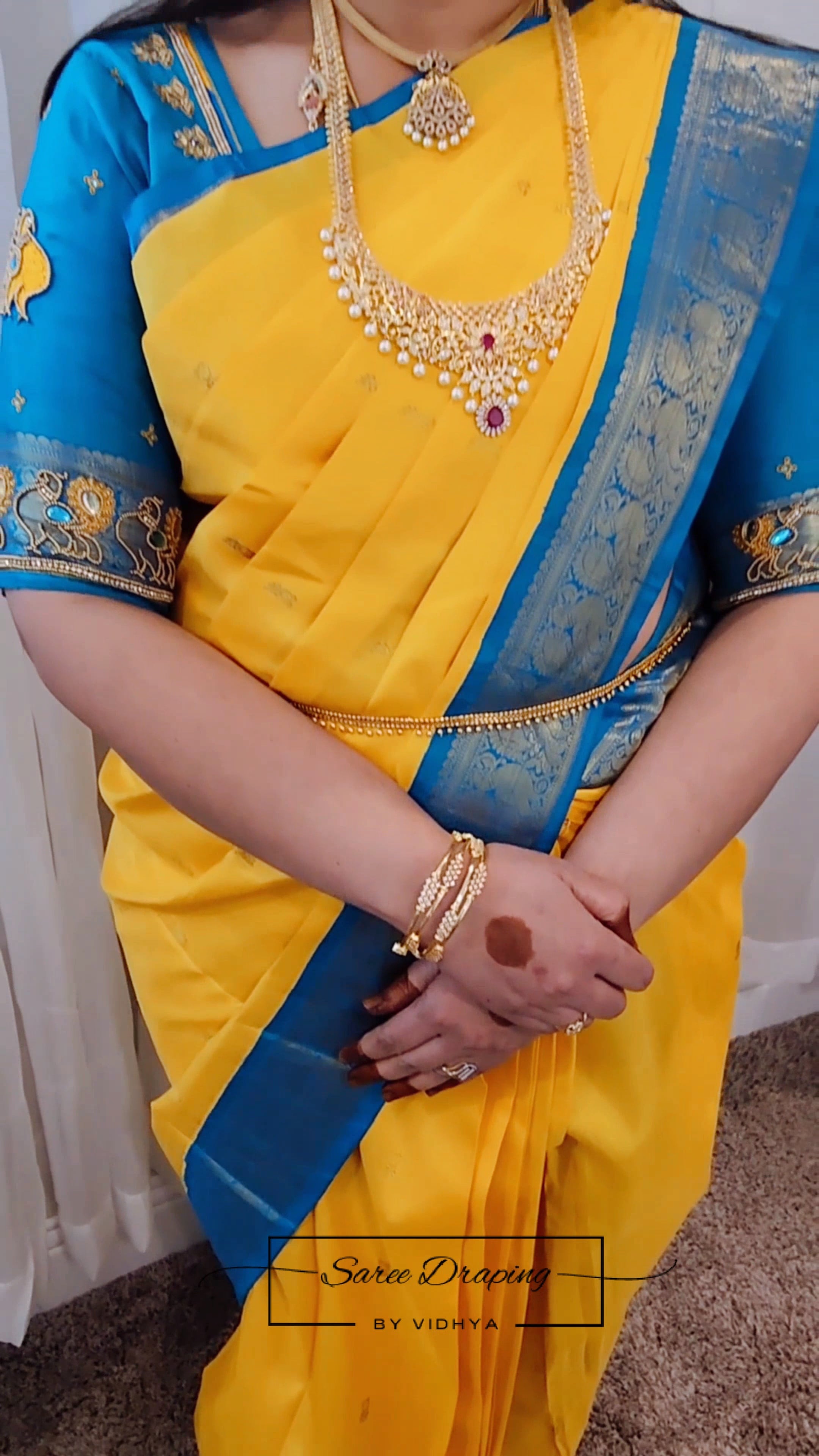 Saree Draping by Vidhya Offers Saree Pre-Pleating in Frisco, TX 75035